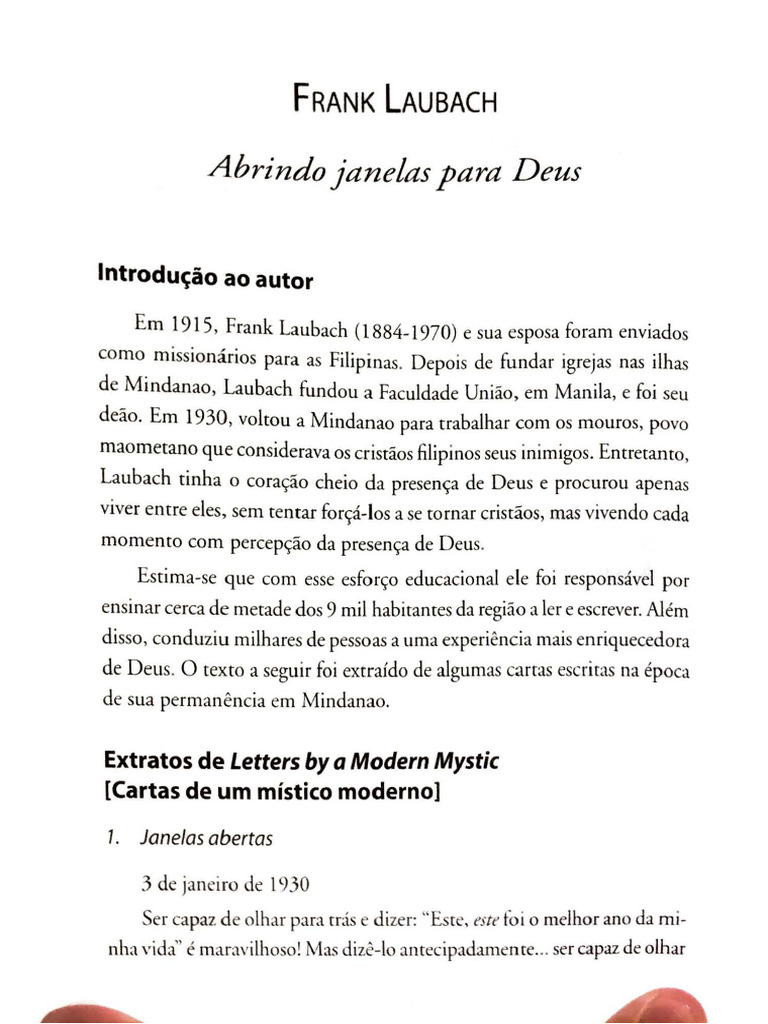 Frank Laubach - Opening Windows To God | PDF