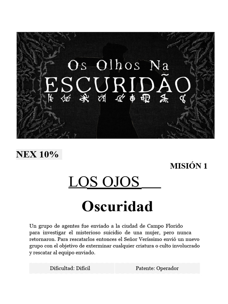 Misión Paranormal: El Ocioso en Campo Florido | PDF