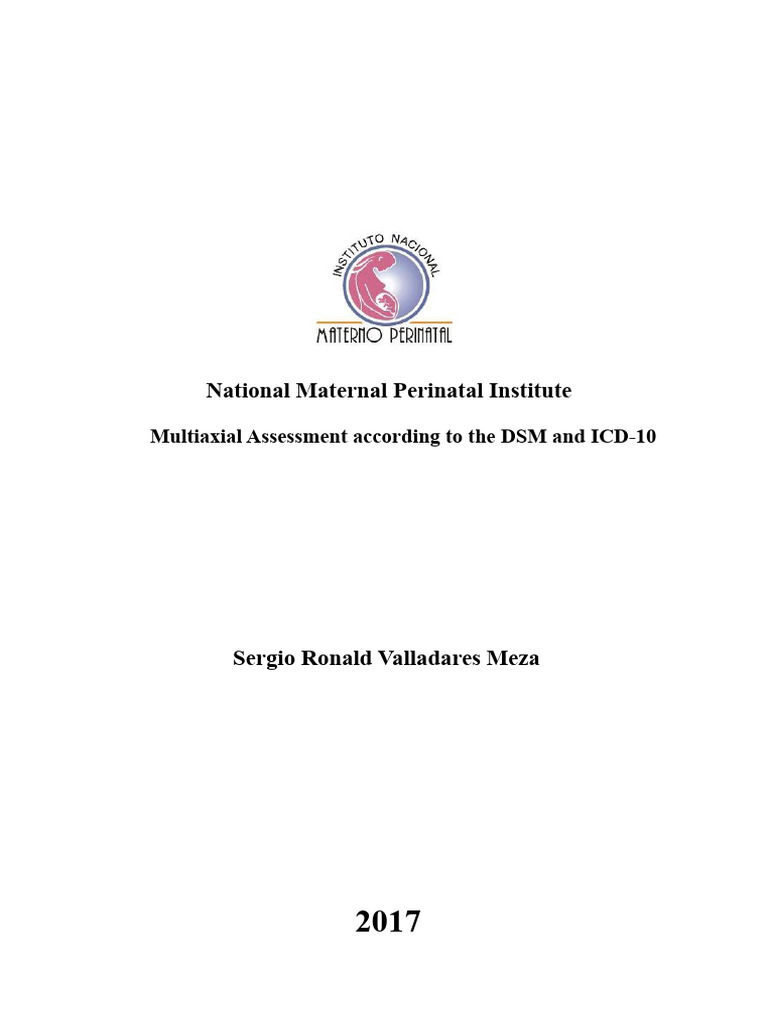 Multiaxial Assessment in Psychiatry | PDF | Diagnostic And Statistical ...