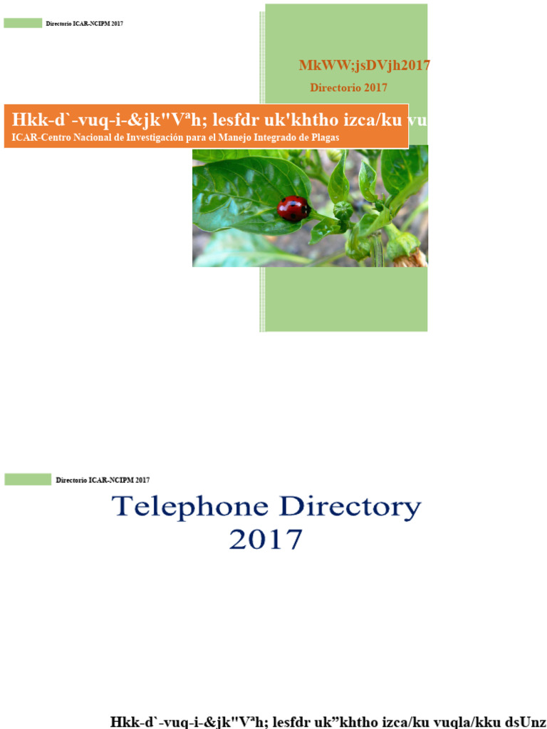 NCIPM - Directorio Telefónico | PDF | Tecnología de información y ...