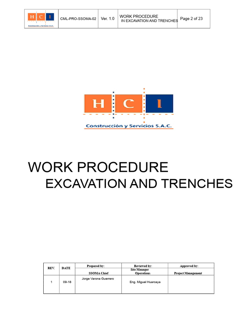 Excavation and Trench Work Procedures | PDF | Clay | Personal ...