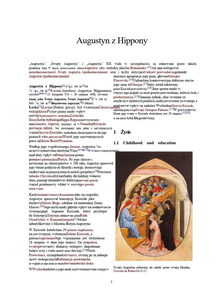 Augustyn Z Hippony PDF | PDF
