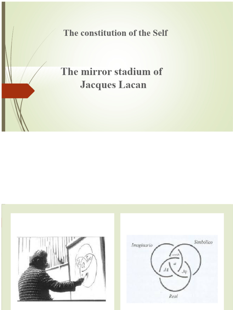 The Stadium of The Mirror by Jacques Lacan | PDF | Jacques Lacan ...