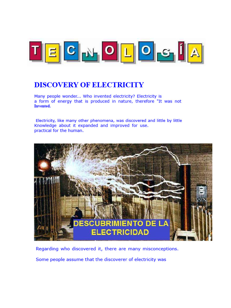 Discovery of Electricity | PDF | Atoms | Electric Charge