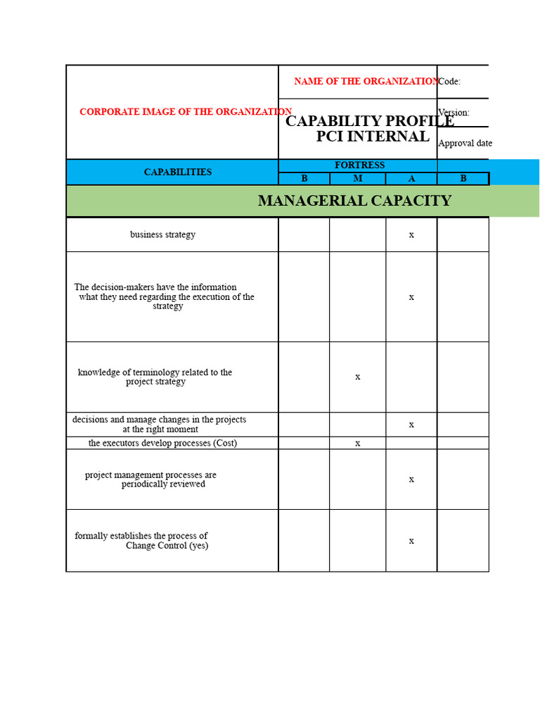 PCI MATRIX EXAMPLE | PDF | Project Management | Information