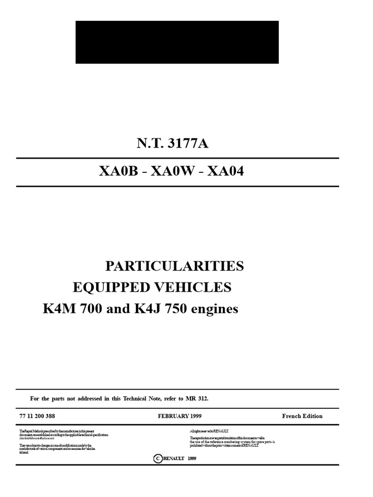 mr k4m | PDF | Fuel Injection | Vehicle Technology