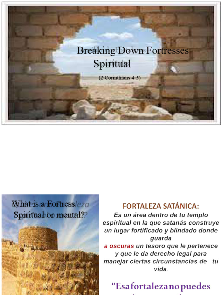 To Demolish Spiritual Strongholds | PDF | Sin | Thought