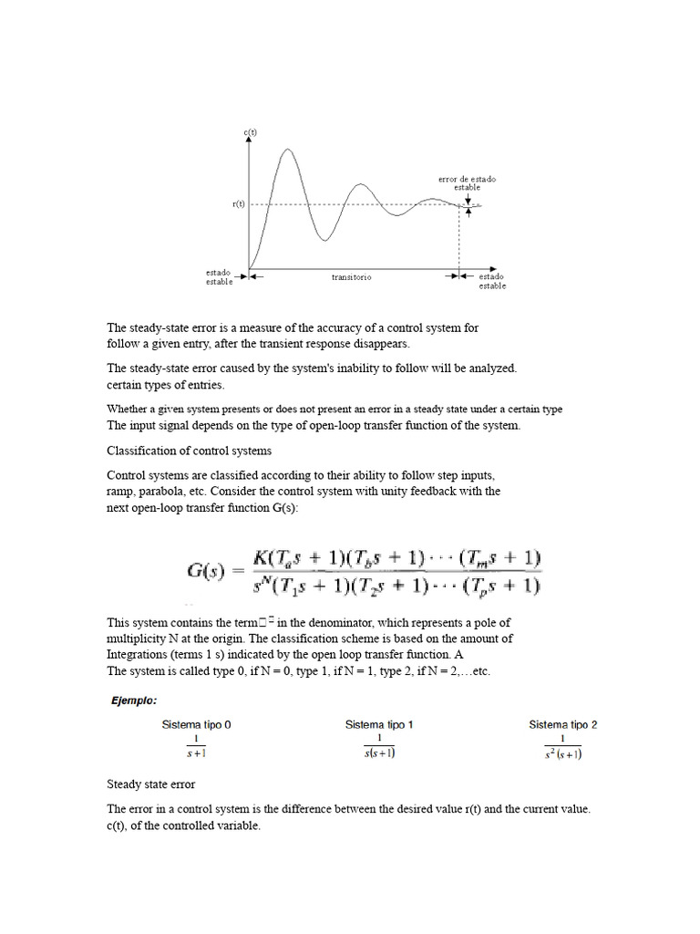 2.5 Static Error Coefficients | PDF