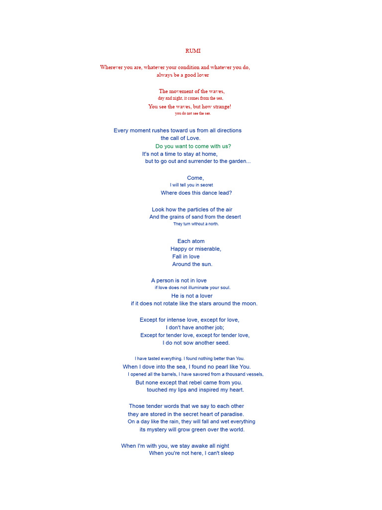 RUMI | PDF | Mirror