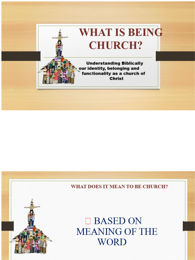 What is being a church | PDF | Christian Church | Jesus