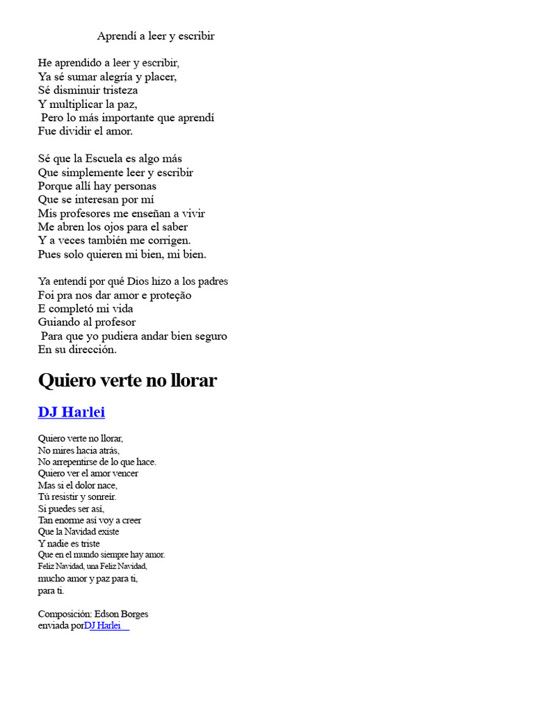 Aprendí A Leer y Escribir | PDF