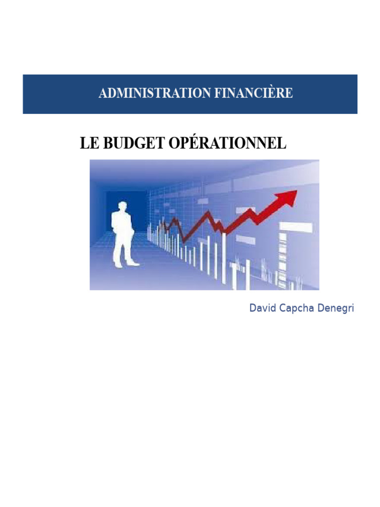 Le Budget Opérationnel | PDF | Budget | Planification