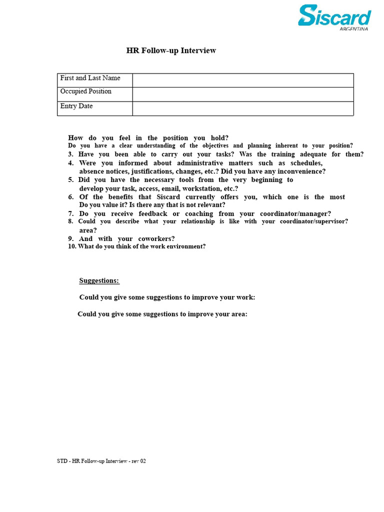 Follow-up Interview | PDF