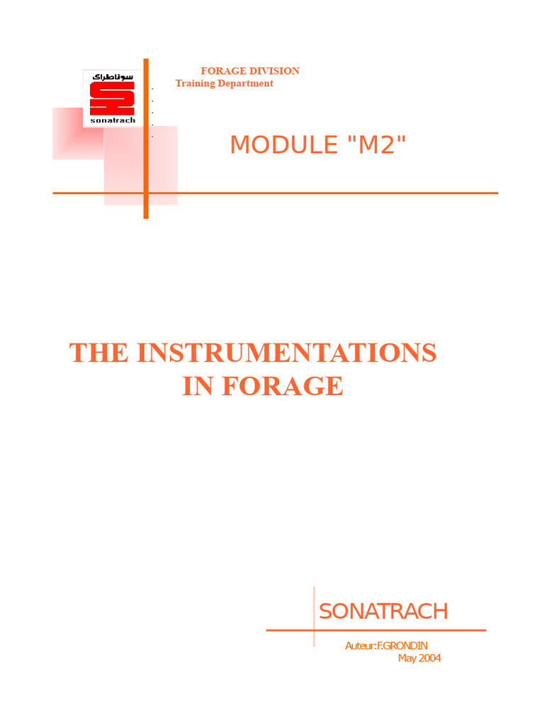 Drilling Instrumentation Techniques Guide | PDF | Force | Risk