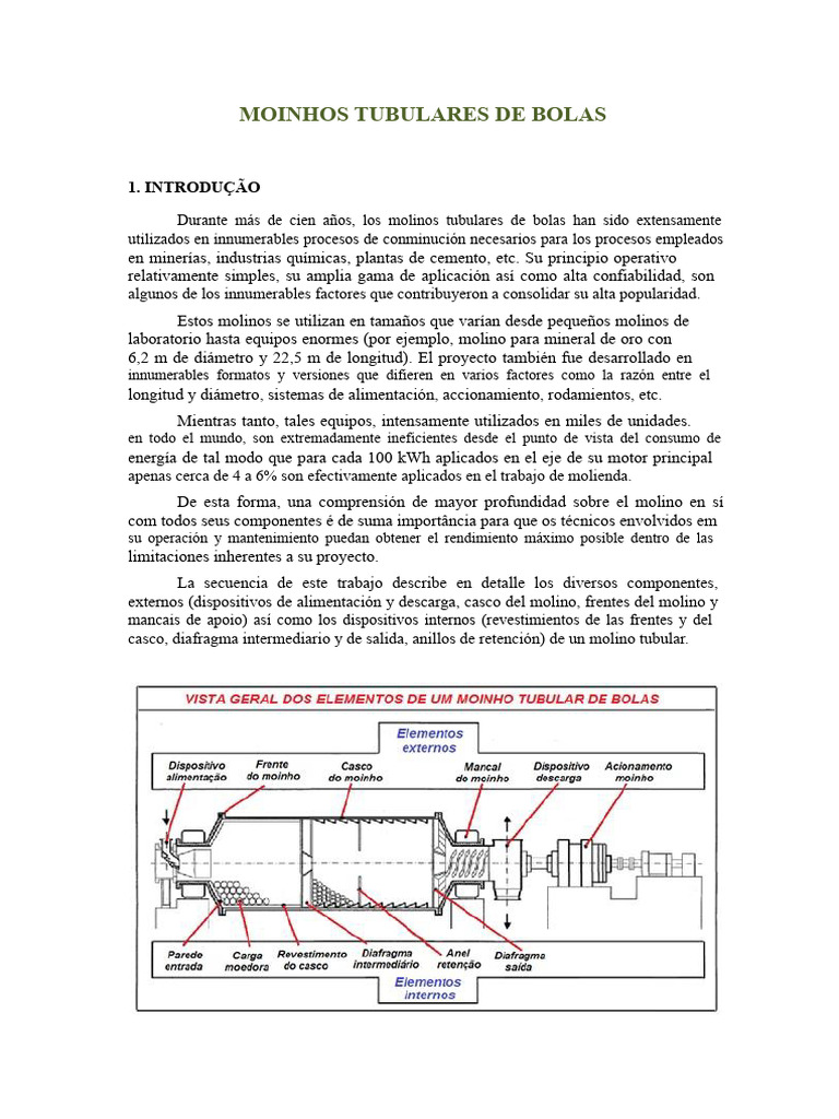 Molinos Tubulares de Bolas | PDF | Cemento | Molino (molienda)