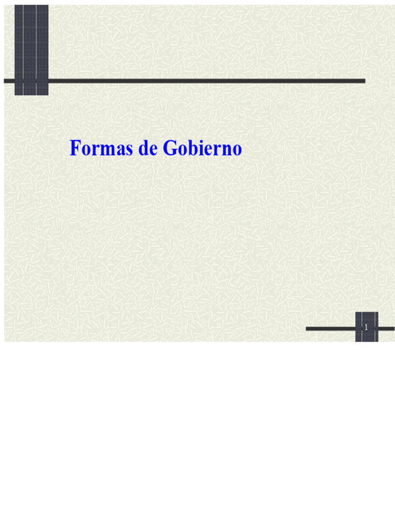 Formas de Gobierno-7 | PDF | Federación | Ejecutivo (gobierno)