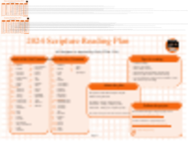 2024 Scripture Reading Plan | PDF | Book Of Proverbs | Bible