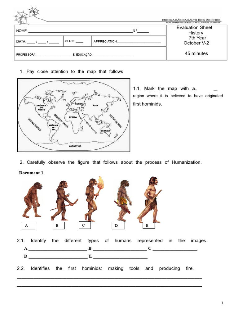 test History 7th grade | PDF | Neolithic | Foods