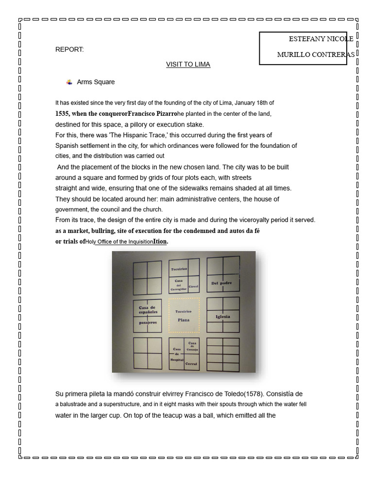 Historical Overview of Lima's Arms Square | PDF | Lima | Peru