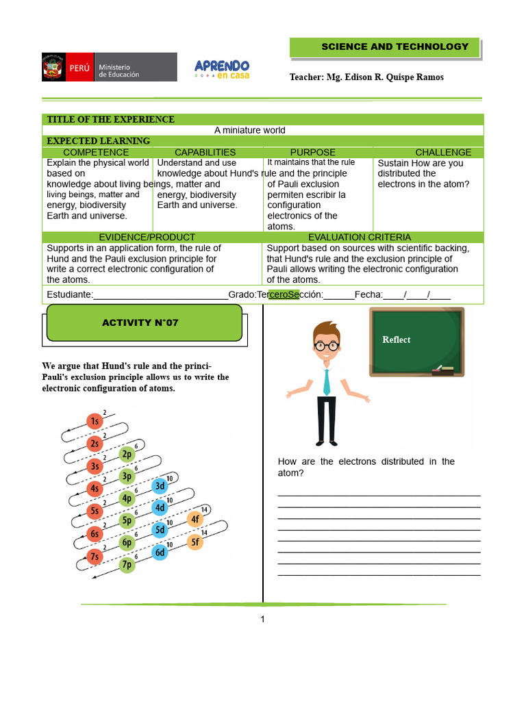 Understanding Electron Configuration Principles | PDF | Electron ...