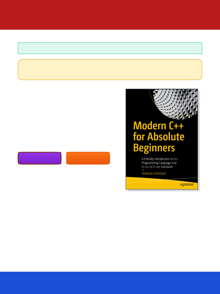 Modern C++ for Absolute Beginners: A Friendly Introduction to C++ ...
