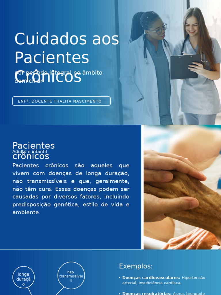 Aula 3 - Cuidados Aos Pacientes Crônicos | PDF | Enfermagem | Doença de ...