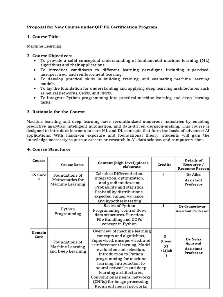 IIIT Raichur Machine Learning | PDF | Machine Learning | Deep Learning