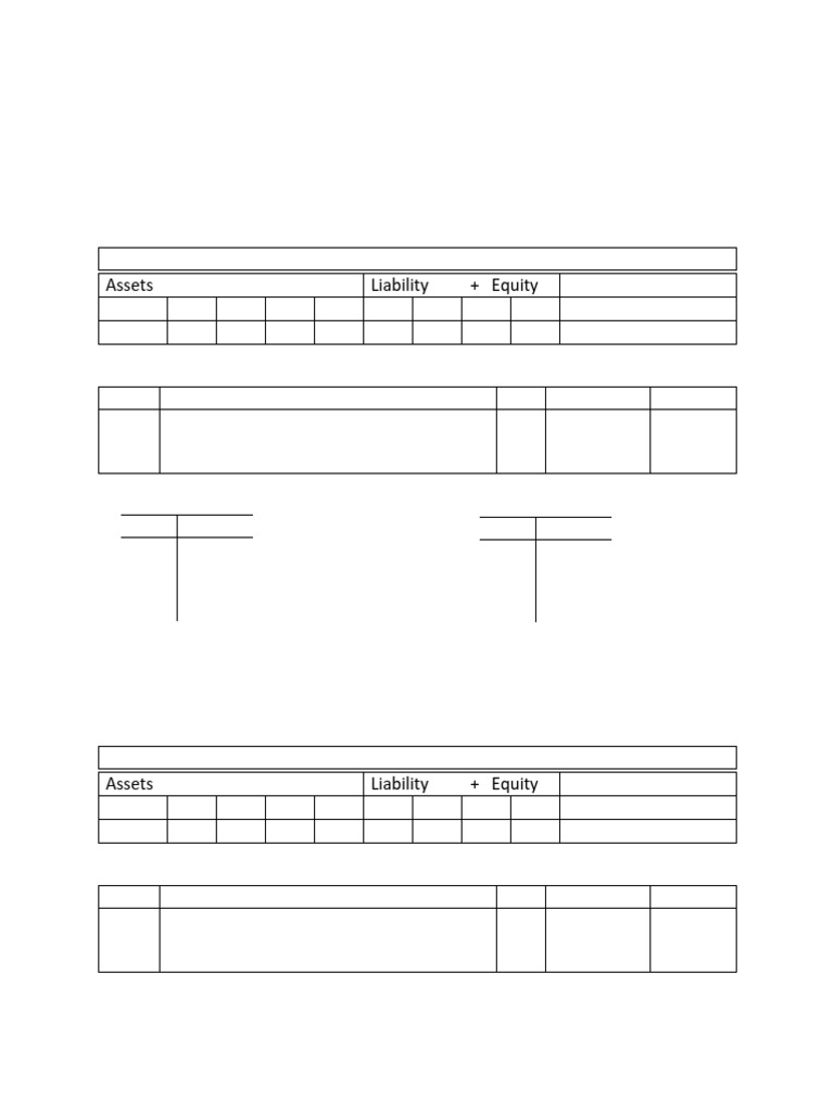 Accounting Exercises and Income Statements | PDF | Debits And Credits ...