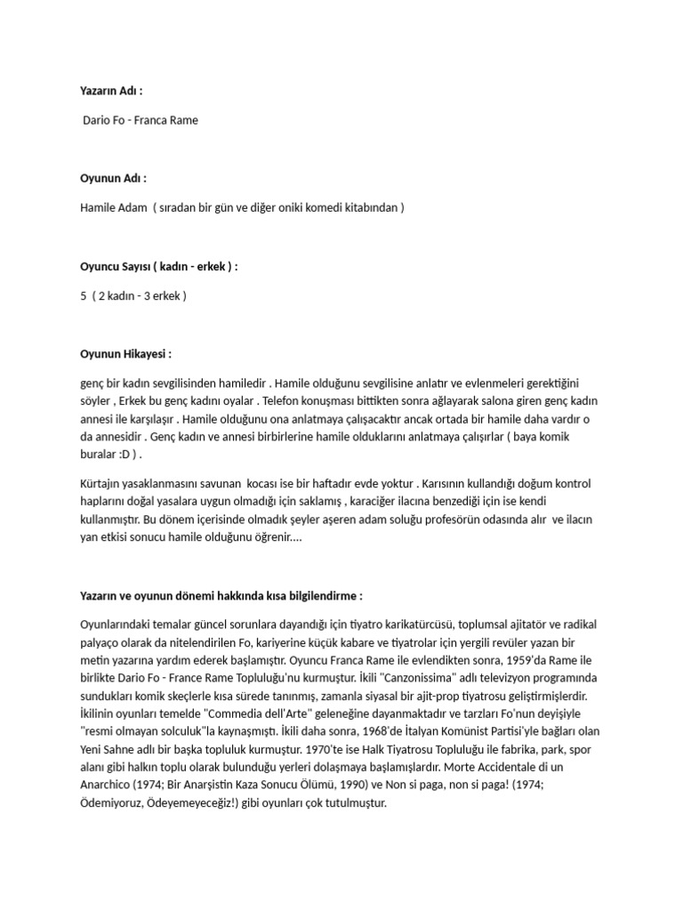 Hamile Adam | PDF
