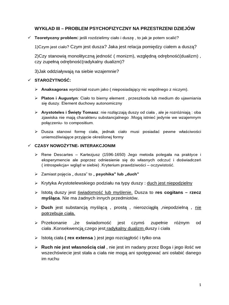 HMP Wykład 3 | PDF