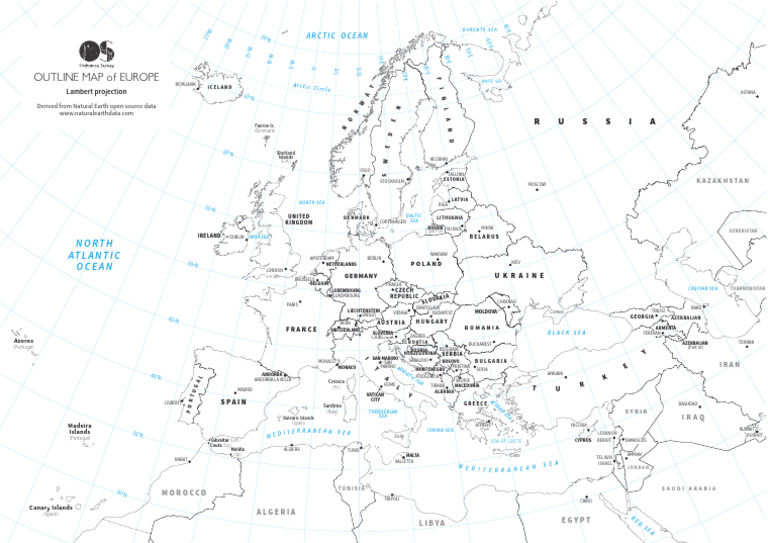 Europe Outline Map | PDF