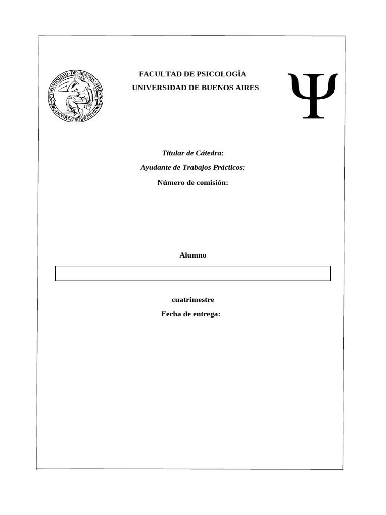 Caratula Modelo | PDF