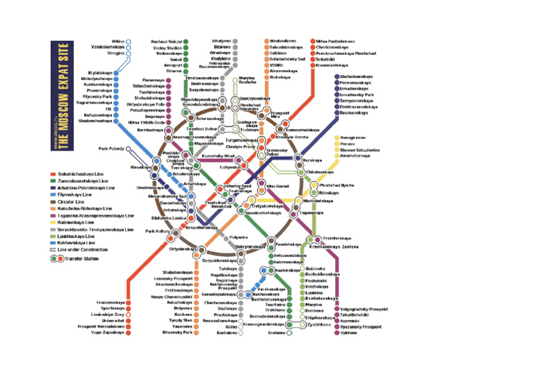 Metro Map Moscow | PDF
