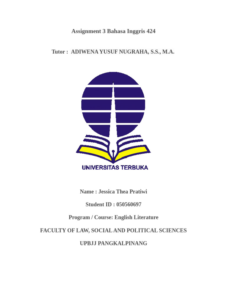 Assigment 3 Bahasa Inggris 424 | PDF | Health Care