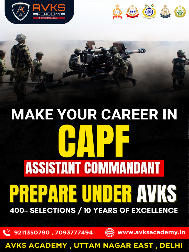 AVKS CAPF 2026 BROCHURE_250722_175941 | PDF | Mentorship