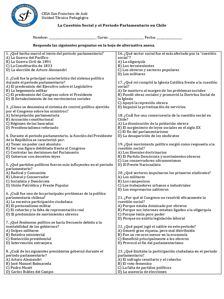 Historia 1N | PDF | Chile | Ciencias Políticas