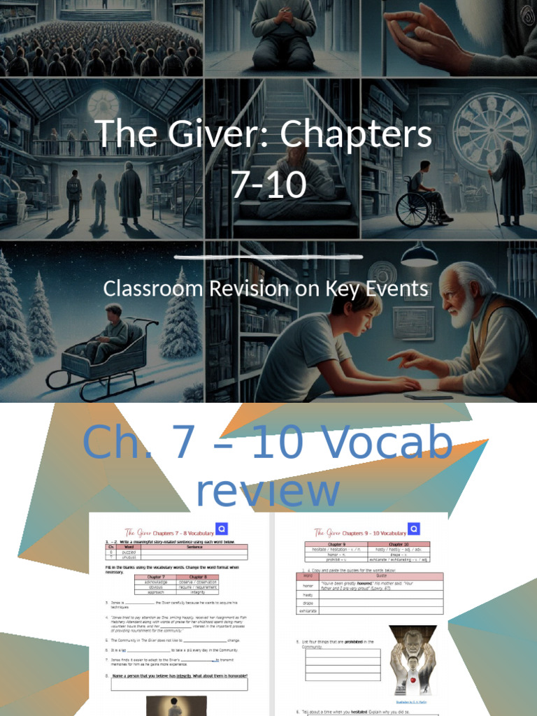 Key Events in The Giver: Ch. 7-10 | PDF