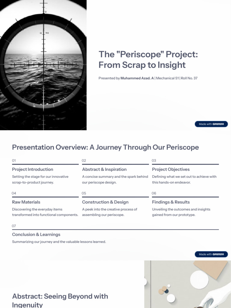 Scrap to Product: Building a Periscope | PDF | Optics | Mirror