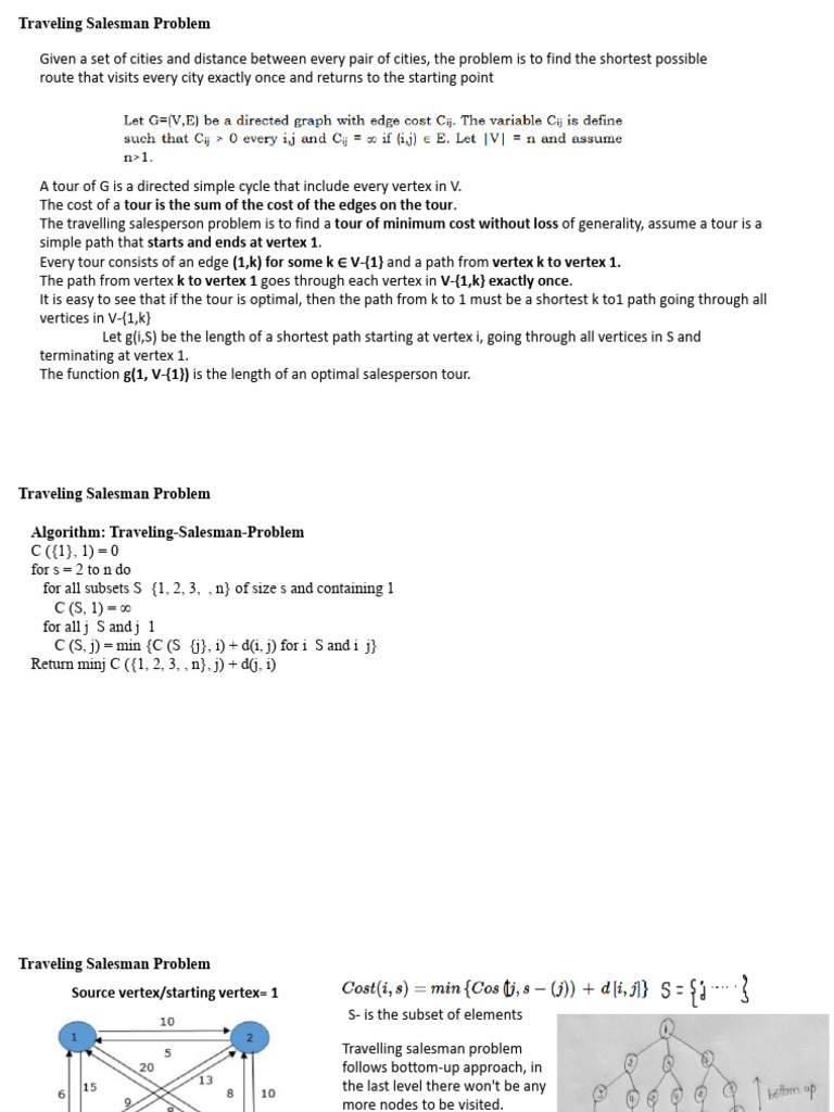 Module-3-Travelling Salesman Problem | PDF | Discrete Mathematics ...