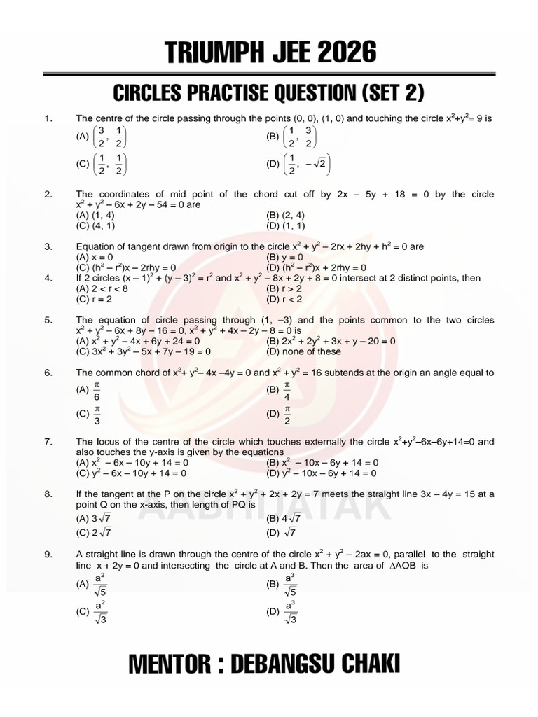 Circle Practise Sheet 2 | PDF