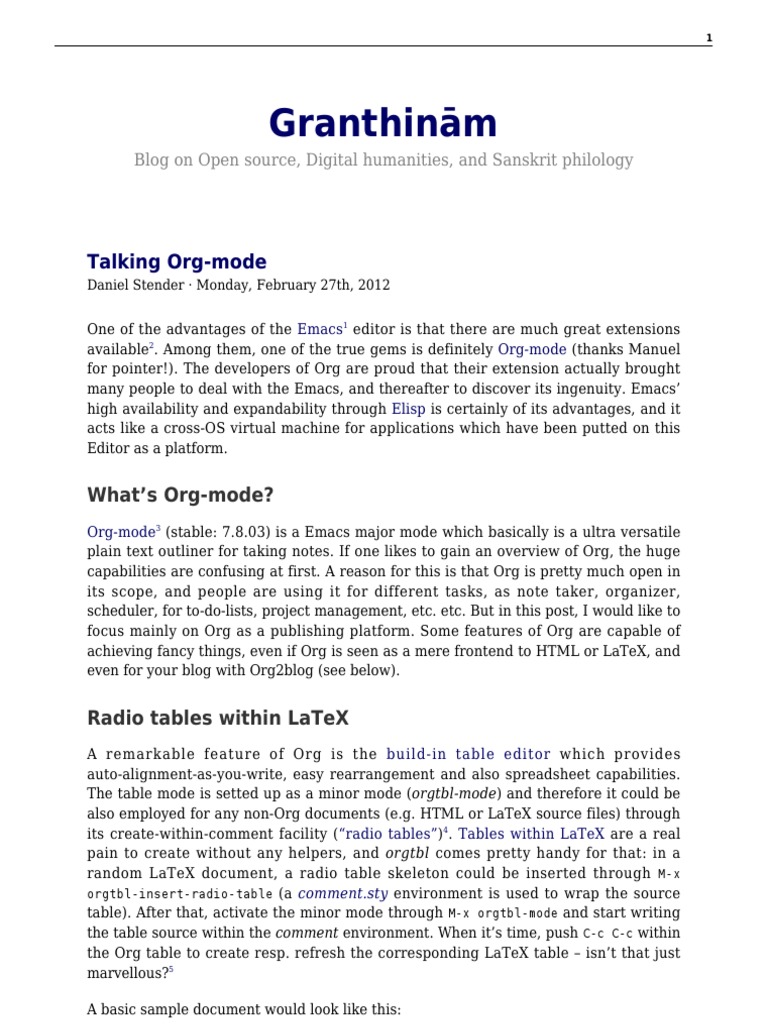 Talking Org Mode | Download Free PDF | Software | Computer Programming