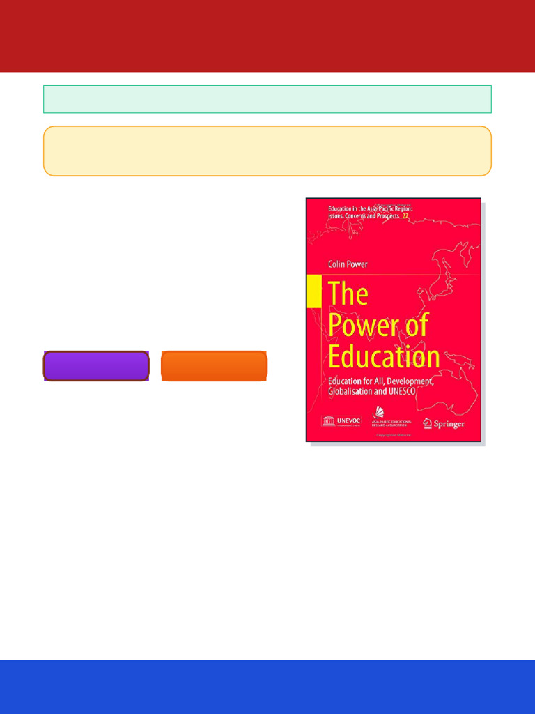 The Power of Education Education For All Development Globalisation and ...