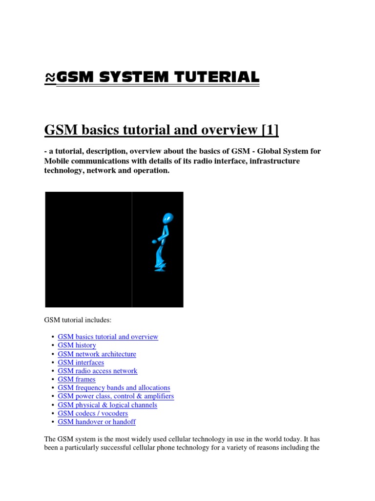 GSM System Tuterialx | PDF | Gsm | Radio Resource Management