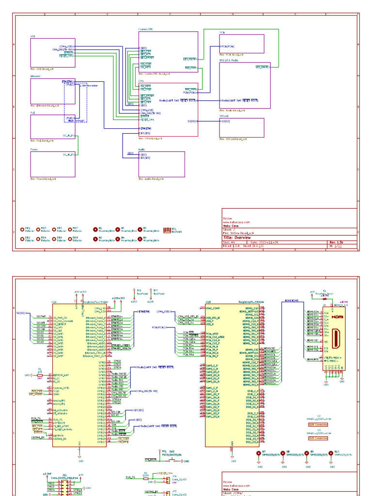Yellow v1.3c Schematic Git.8957b440adda | PDF | Computer Networking | Information And ...