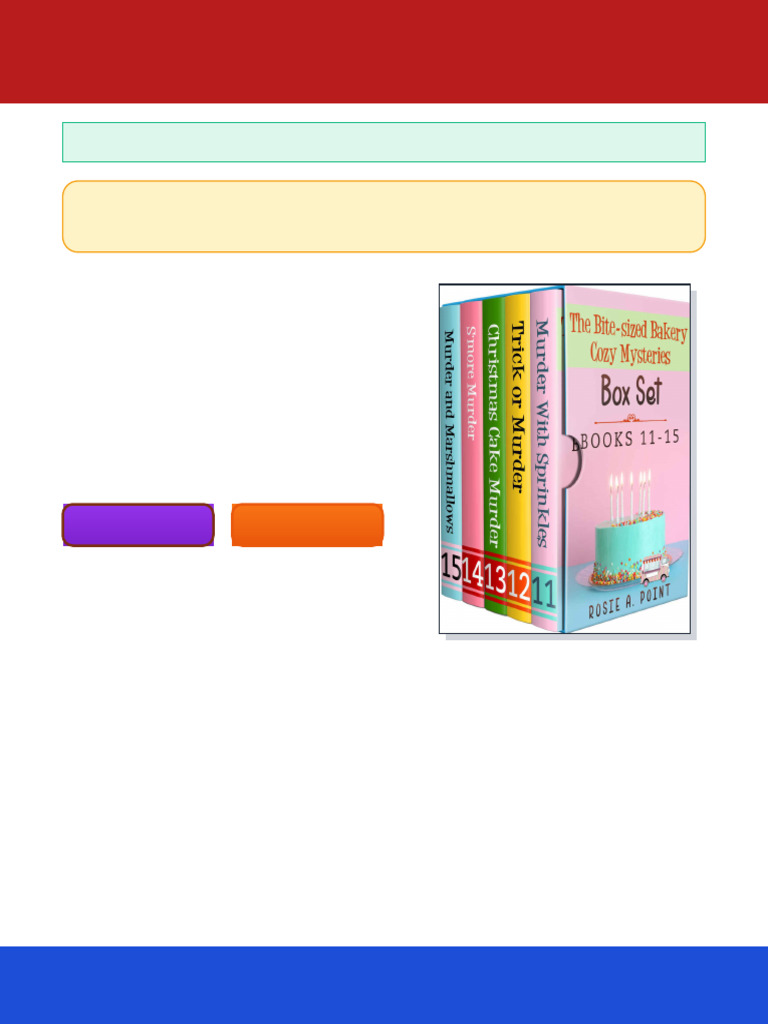 The Bite-sized Bakery Cozy Mysteries Box Set (Books 11-15) Rosie A. Point ebook ARC digital ...