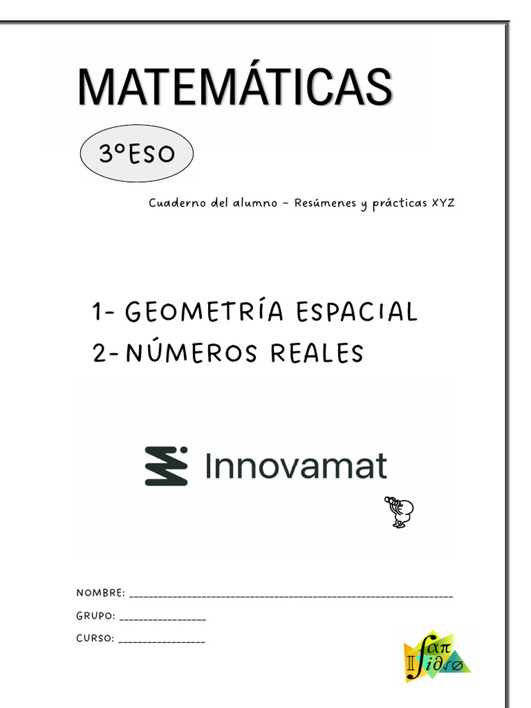 Cuaderno 3ºeso Innovamat u1 y u2 | PDF | Formas geométricas | Programación lineal