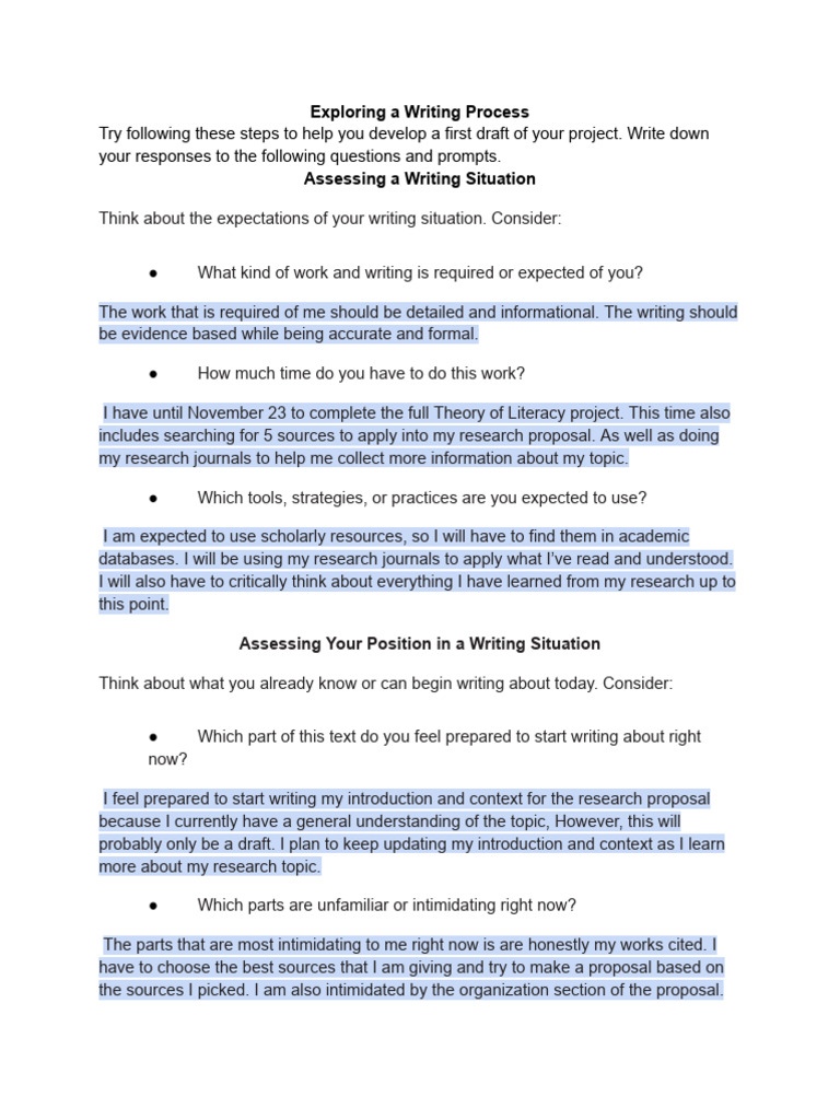 Writing Process for Research Proposals | PDF | Cognitive Science ...