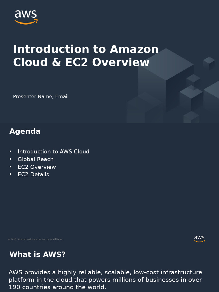 Module 1 - Intro to Cloud and-EC2 Overview | PDF | Cloud Computing ...
