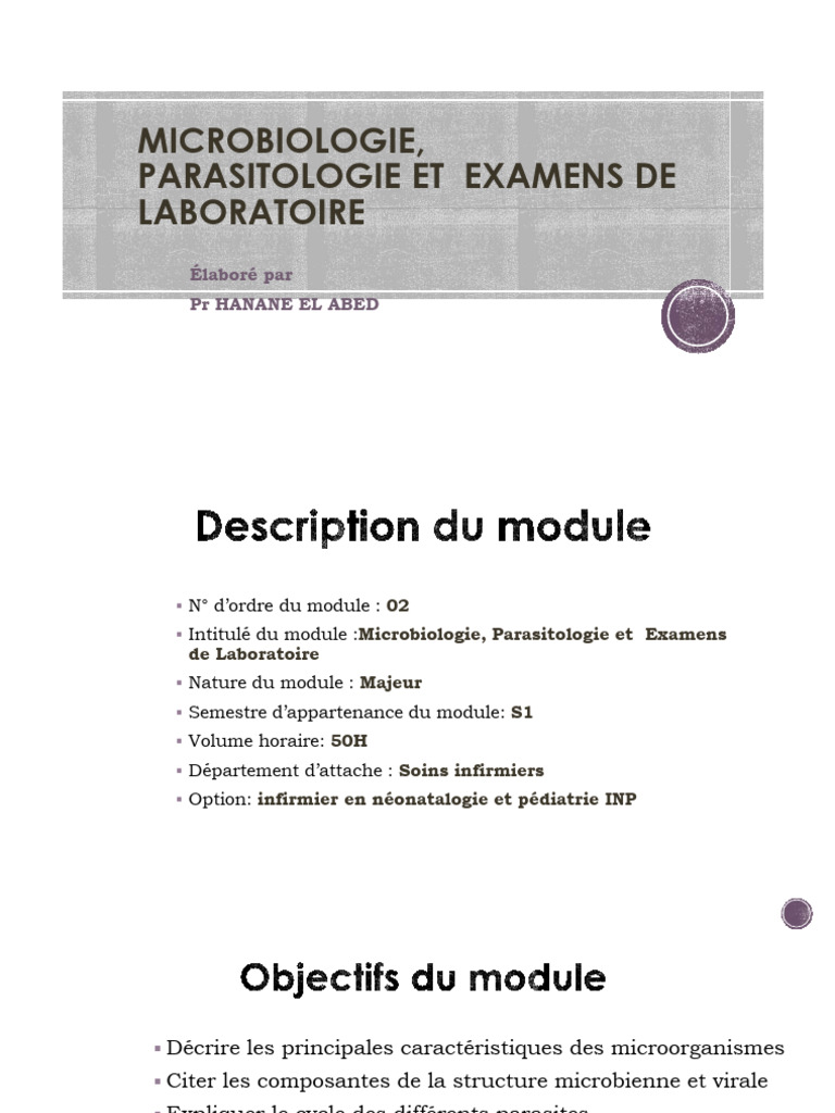 Microbiologie et parasitologie en soins | PDF | Cellule (Biologie ...