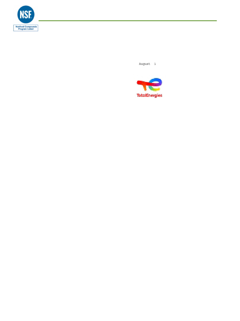 NSF Nonfood Compounds Certification List | PDF | Lubricant | Mechanical ...